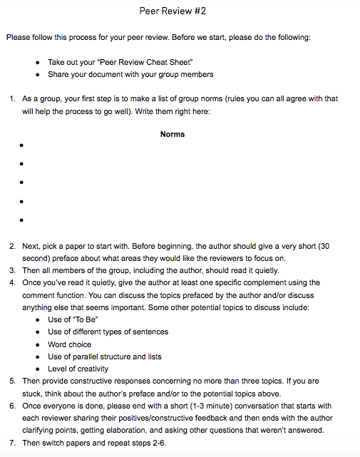 Why Students Often Struggle With Peer Review and What We Can Do About ...