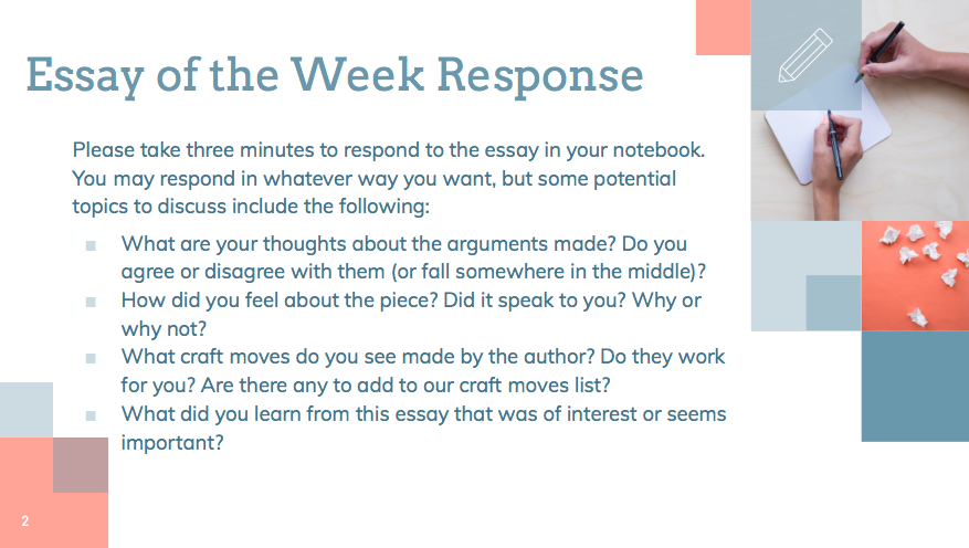 Why I Love Essay of the Week – Matthew M. Johnson
